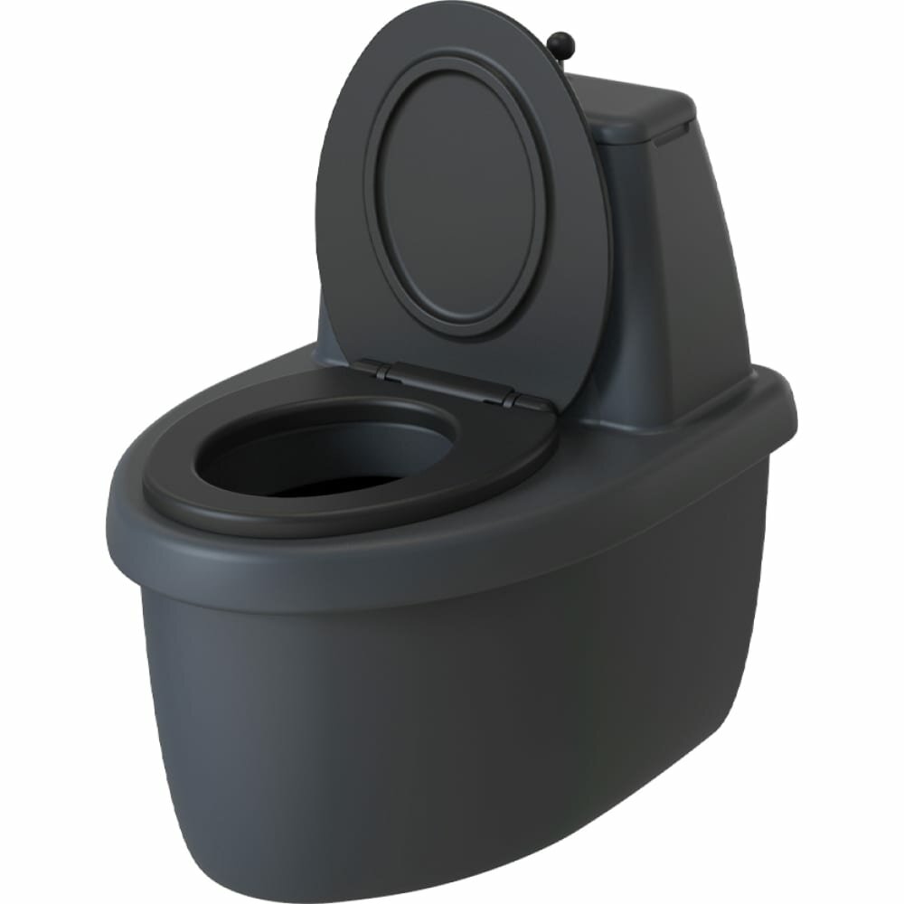Торфяной туалет Rostok Комфорт графит 2042.0000.008.000