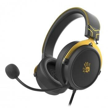 Наушники с микрофоном A4TECH Bloody M590i, желтый/серый