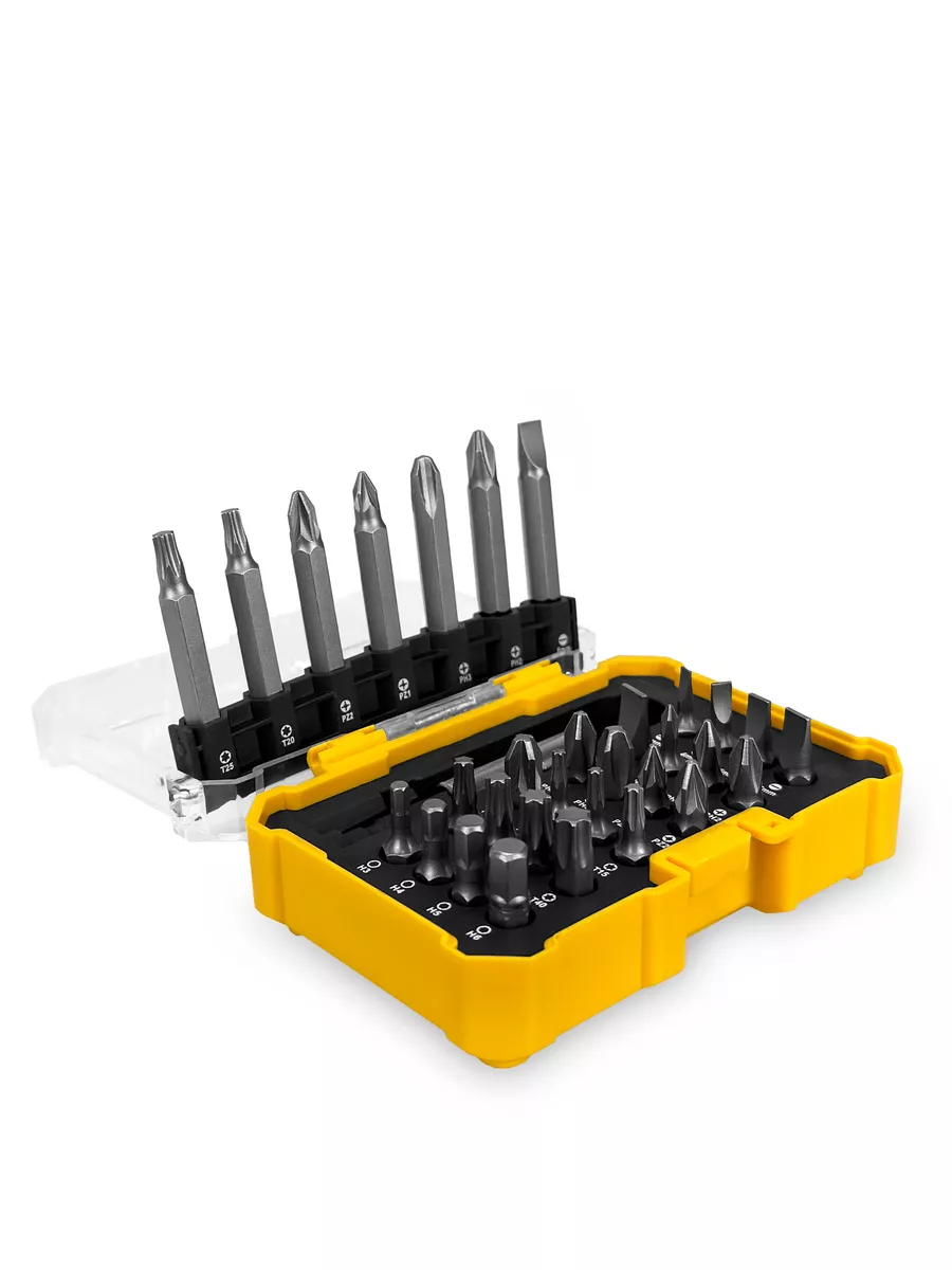 Набор магнитных бит 32 шт. VertexTools с держателем