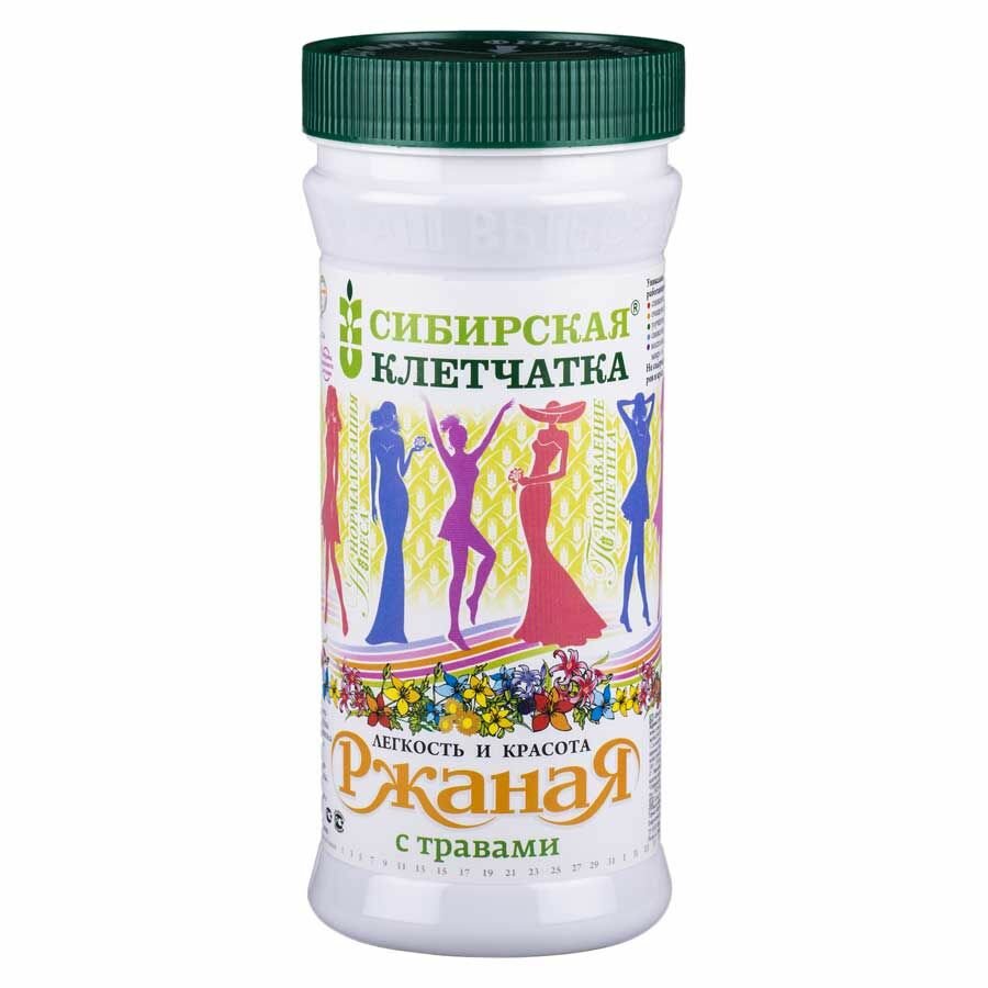 Сибирская клетчатка Ржаная с травами, 350 гр.