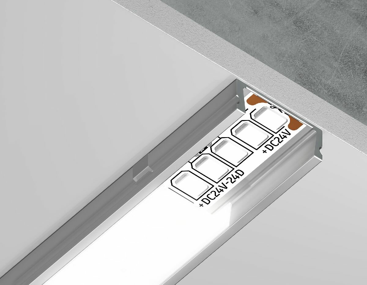 Алюминиевый накладной профиль Ambrella Light Alum Profile GP1700AL