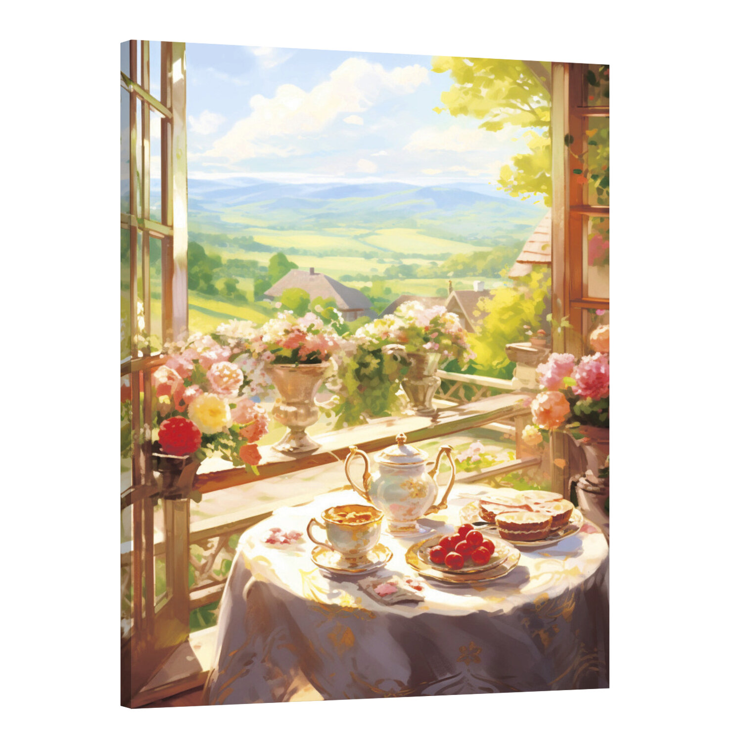 Интерьерная картина 50х70 "Чарующий чай"