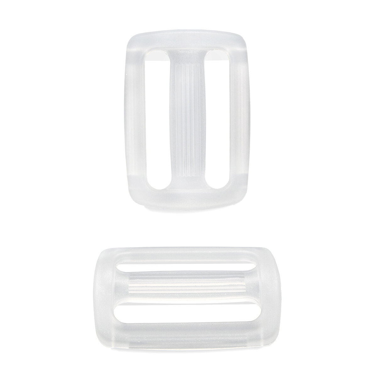 Пряжка регулятор для ремня пластиковая 30 мм, 100 шт, прозрачная, Айрис