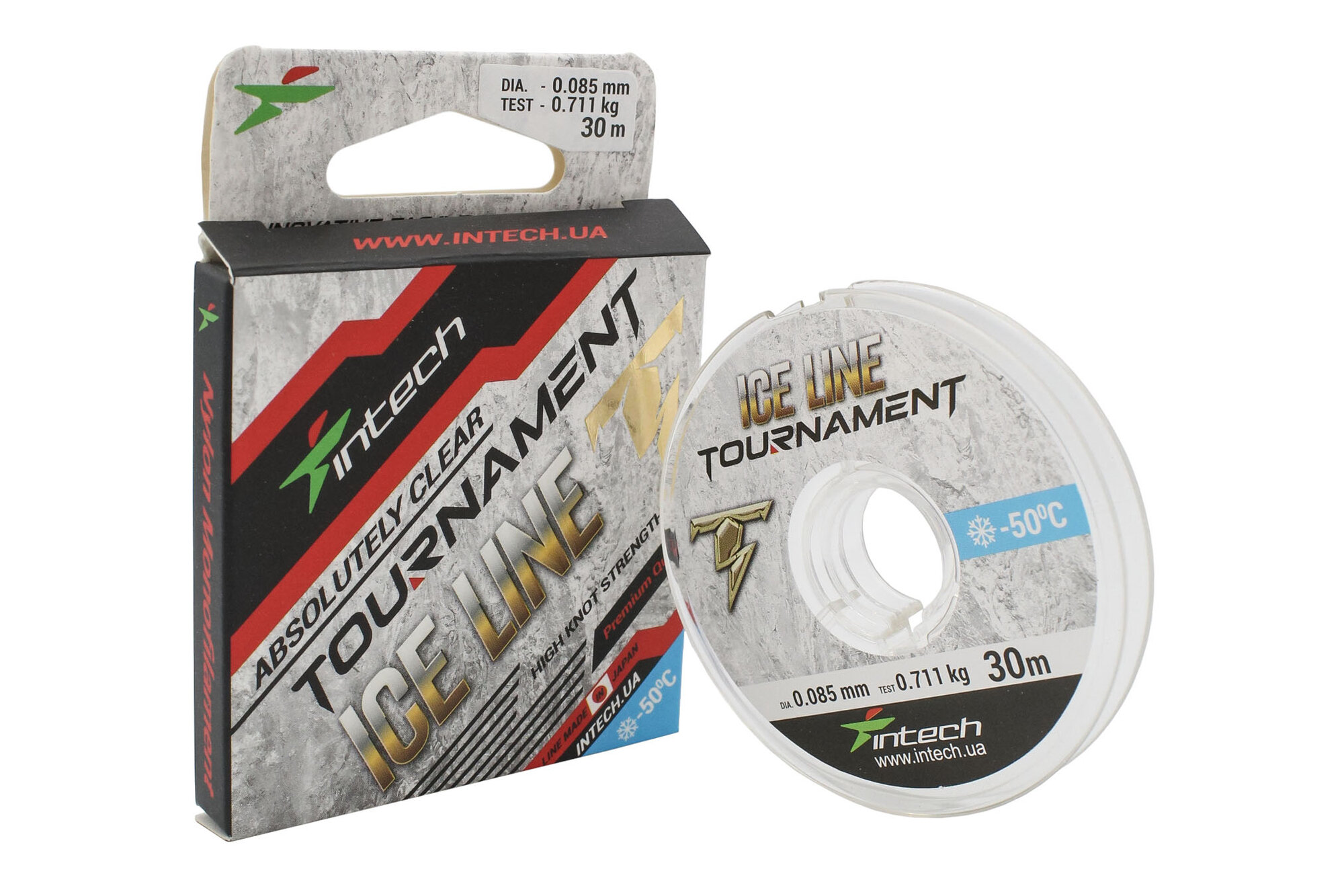 Intech Tournament Ice Line леска 30м 0,085мм 0,711кг для зимней рыбалки на льду