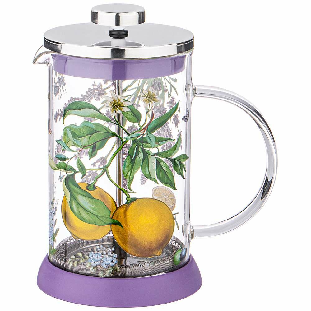 Френч-пресс agness прованс лимоны 600 мл KSG-894-119