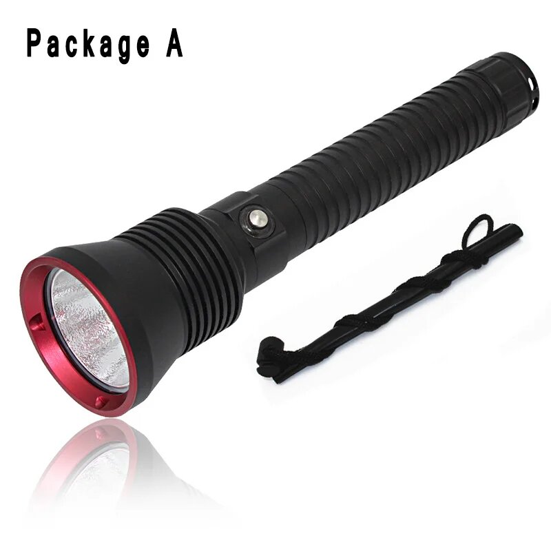 Uranusfire XHP70.2 подводный фонарь черный Yellow Light, Package A