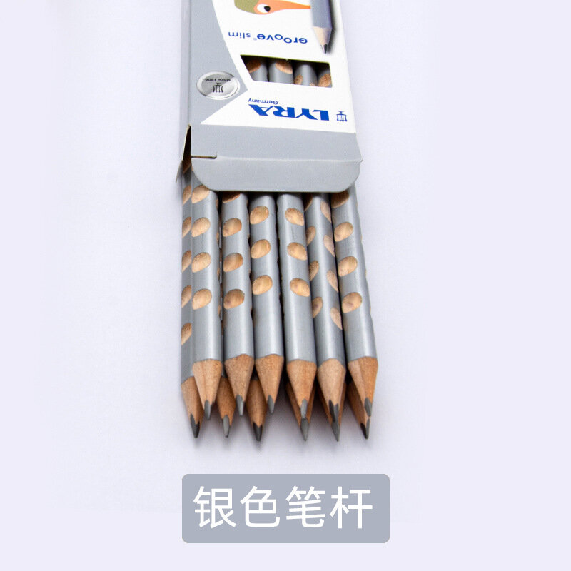 Карандаш LYRA LI760005, HB, экологичный, серебристый, треугольный, картонная упаковка