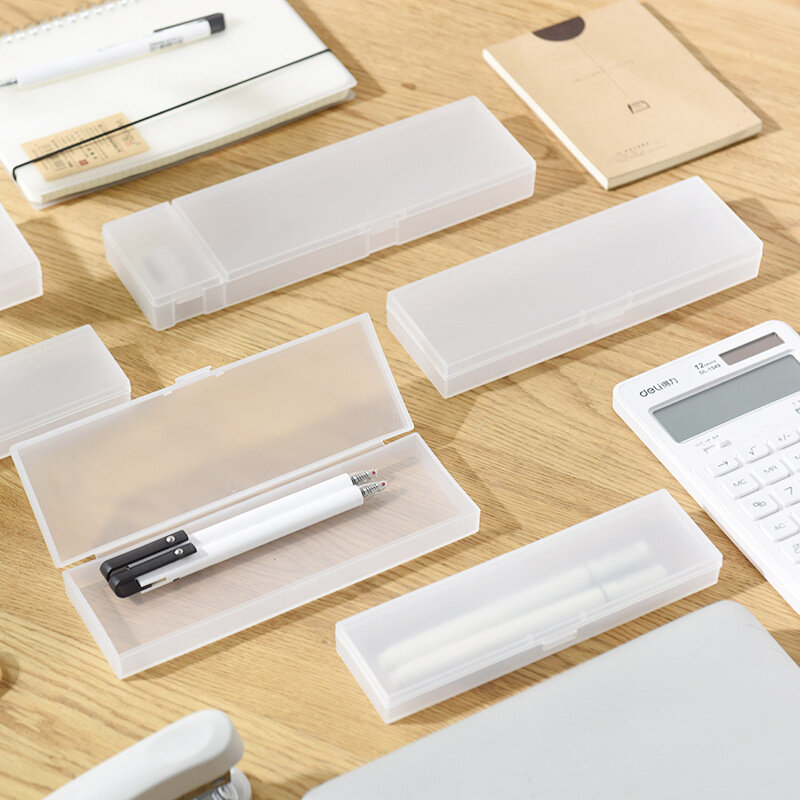 Пенал "Японский стиль", цельный, полупрозрачный, матовый, для студентов