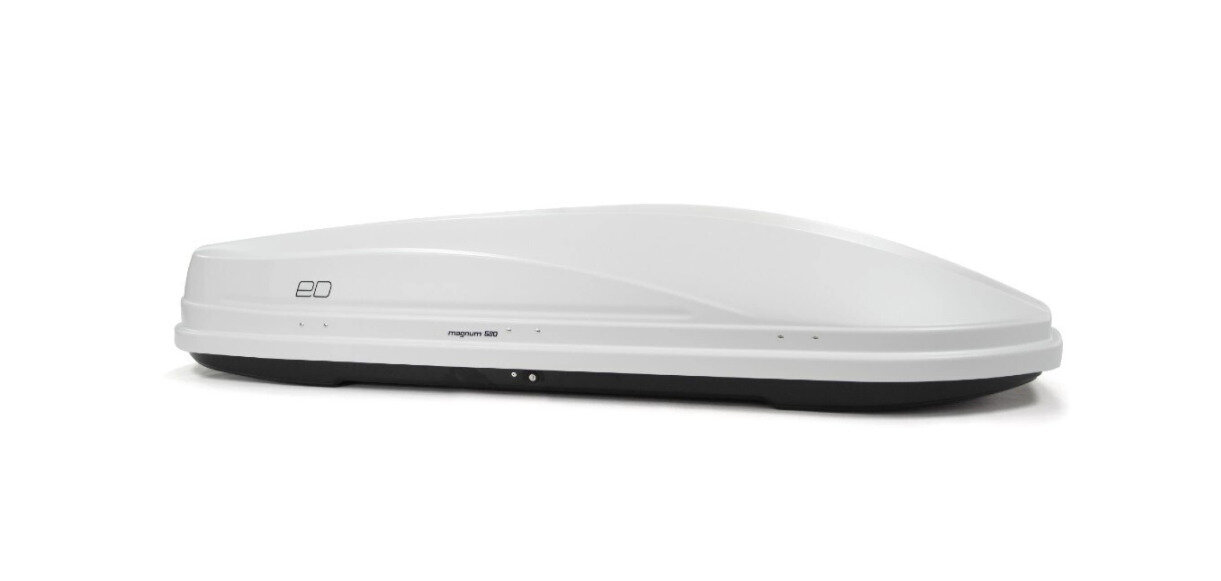 Автобокс на крышу ED Магнум 580 (ED Magnum 580) , белый , двусторонний, 220*84*45 см, быстросъемные крепления(крабы)