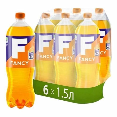 Газированный напиток Fancy, 6 шт х 1,5 л