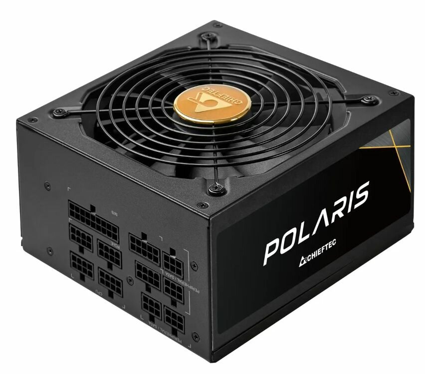Блок питания Chieftec Polaris PPS-1250FC 1250W (POLARIS PPS-1250FC) черный - 1250 Вт, 80+ Gold, ATX 24-пин, 4 pin + 4 pin x2 CPU, 12 SATA, 6 x 6+2 pin PCI-E