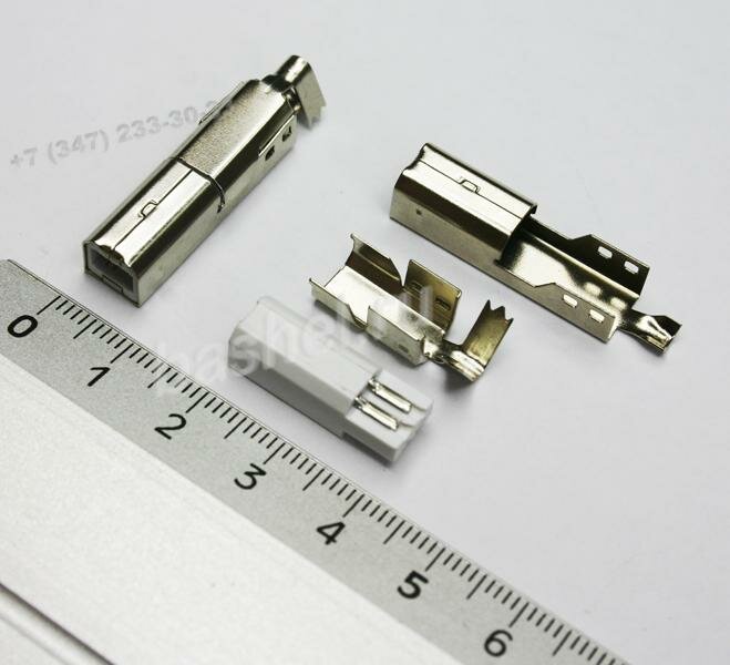 Штекер USB B(M) пайка