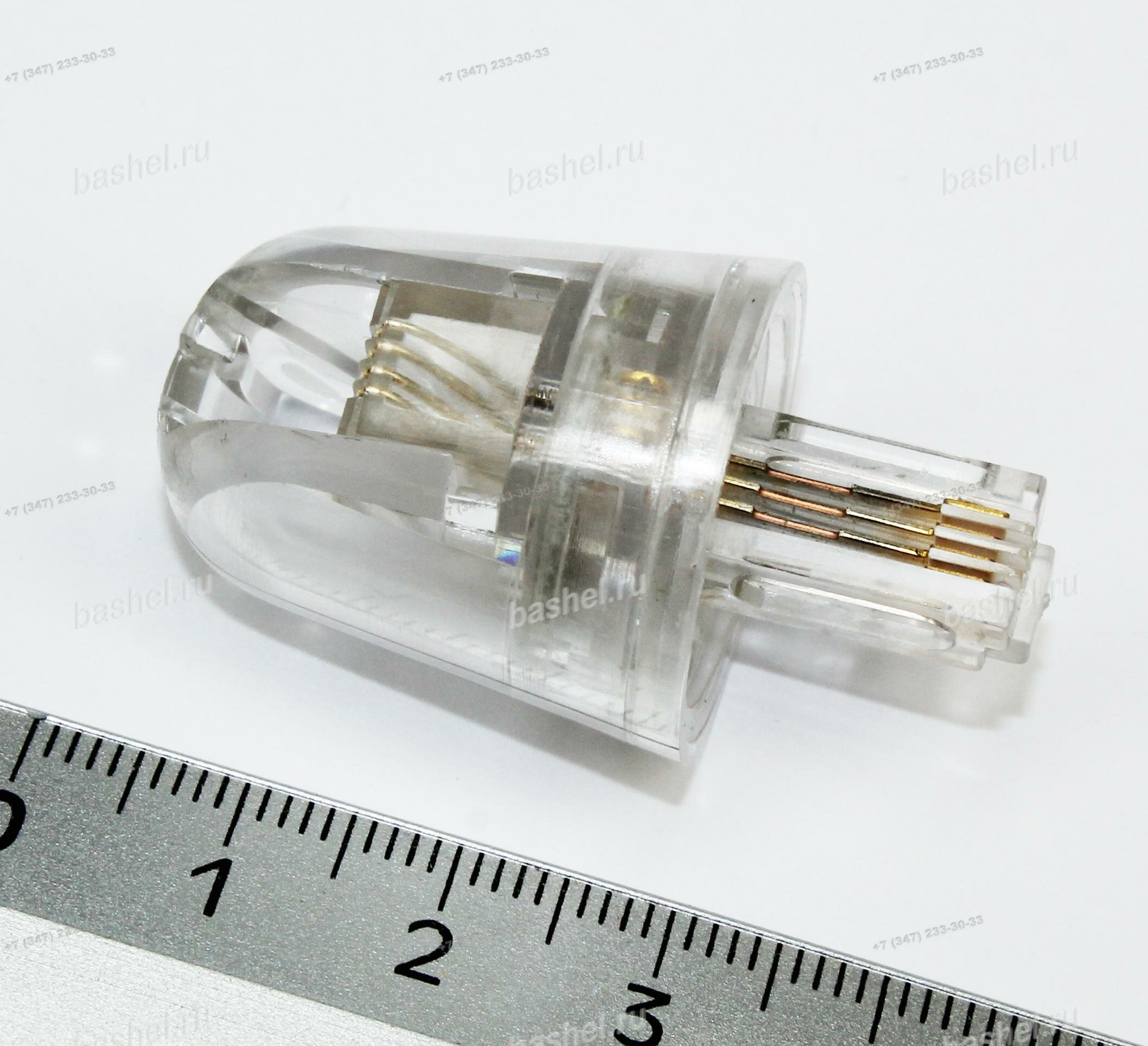 Переходник телефонный 4P-4C поворотный FD-6126 (антискручиватель), REXANT