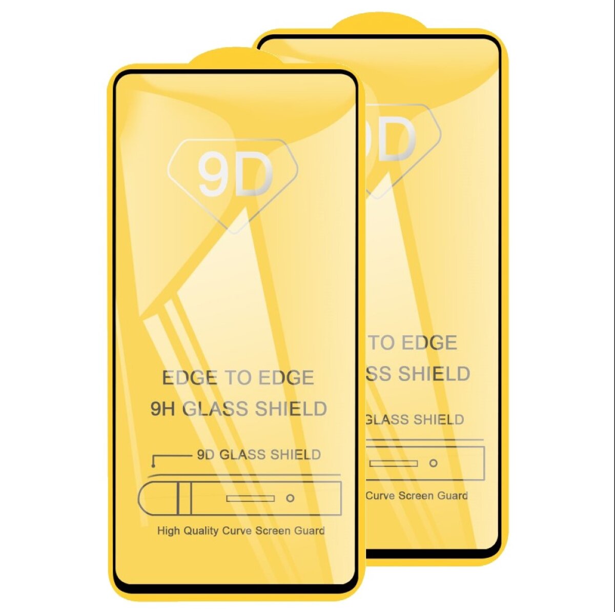 Комплект 2 в 1: Защитное стекло для Xiaomi Redmi 10 2022 / Xiaomi Redmi 10, 2.5D, полная наклейка 2шт.