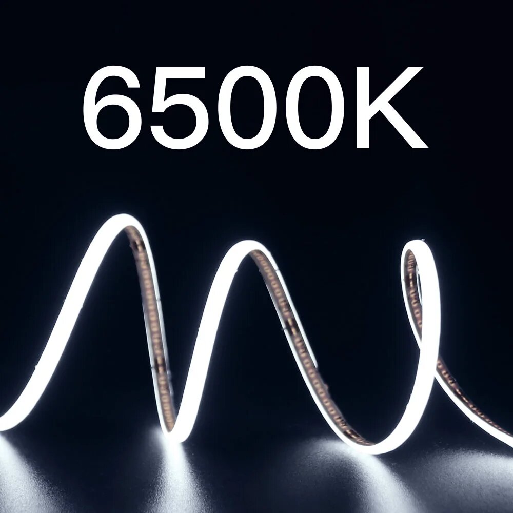OCONA светодиодная лента COB 2,7 мм тёплый/природный/холодный белый 480 6500K, 3 м, 12V