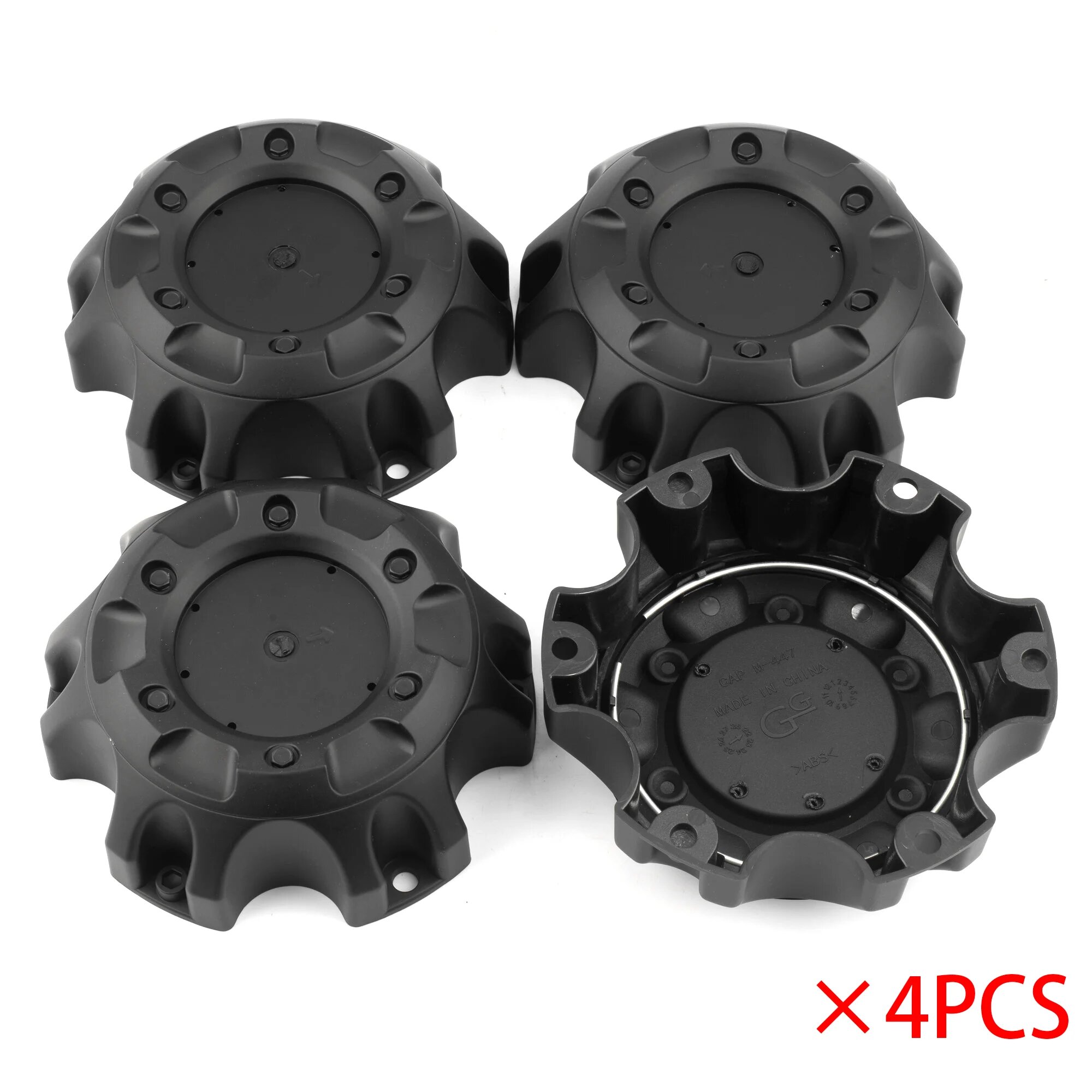 RhinoTuning 1 шт./4 шт. наружный диаметр 141,5 мм колпаки центральной ступицы колес автомобиля шесть углов для # 1001-58 # 1001-58C FUEL 1001-58 Крышка ступицы обода шины matt black 4pcs