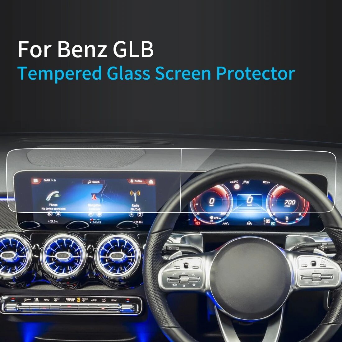 Автомобильные наклейки, защита экрана для Benz GLB 2023, экран навигатора, HD For 23 GLB R