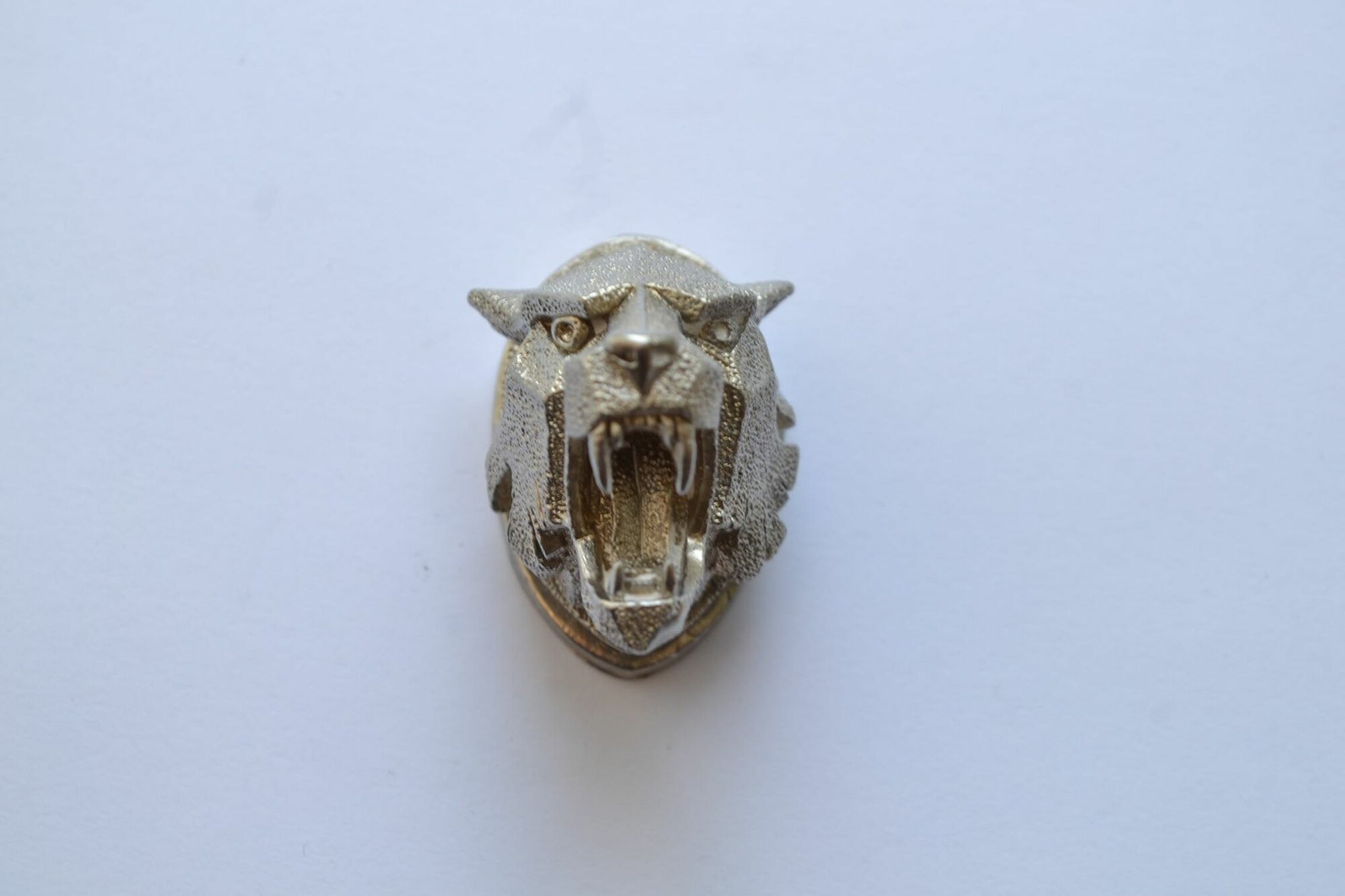 Голова навершие для ножа"Тигр каменный" (632274800 / Мельхиор)