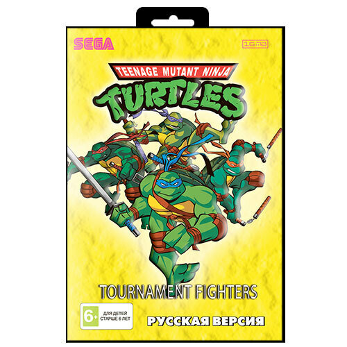Картридж 16 бит одноигровый NINJA TURTLES FIGHTER TOURNAMENT 16Мб