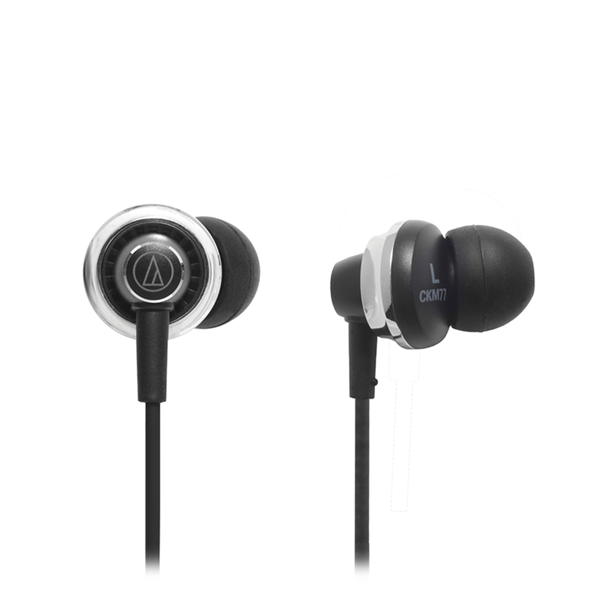 Проводные наушники Audio-Technica ATH-CKM77, черный