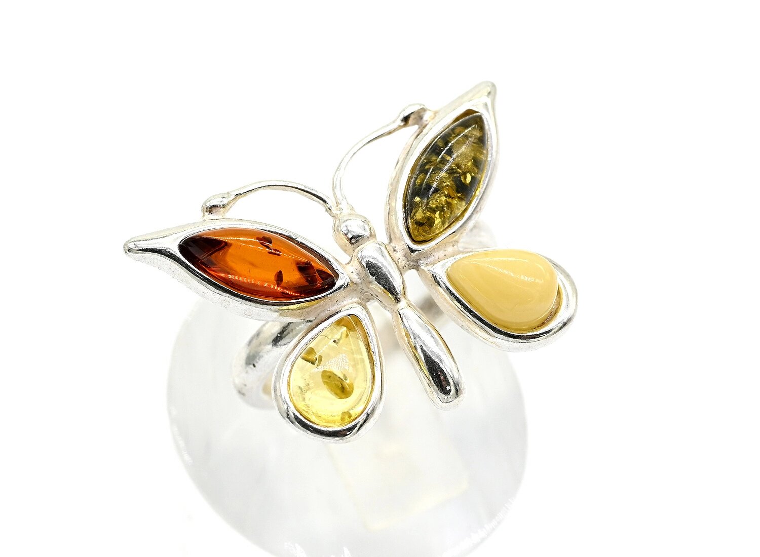 Кольцо, янтарь