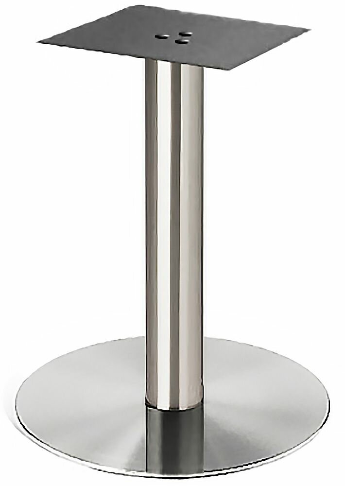 Подстолье 1087EM STOOL MARKET хромированный, круглая столешница, круглое основание