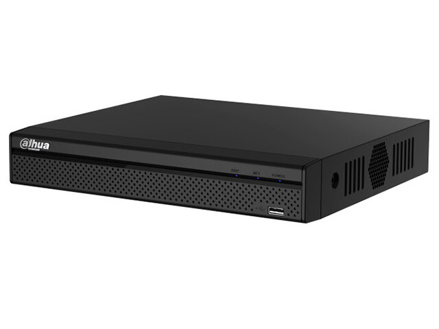 DAHUA DHI-NVR1104HS-S3/H 4-канальный IP-видеорегистратор, 4K и H.265+, входящий поток до 80Мбит/с, 1 SATA III до 8Тбайт