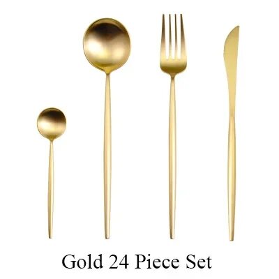 Набор столовых приборов Gold 24 предмета