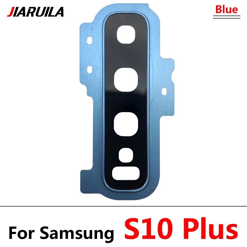 Для Samsung S10 Plus стеклянная крышка объектива задней камеры с держателем Синий, S10 Plus Blue