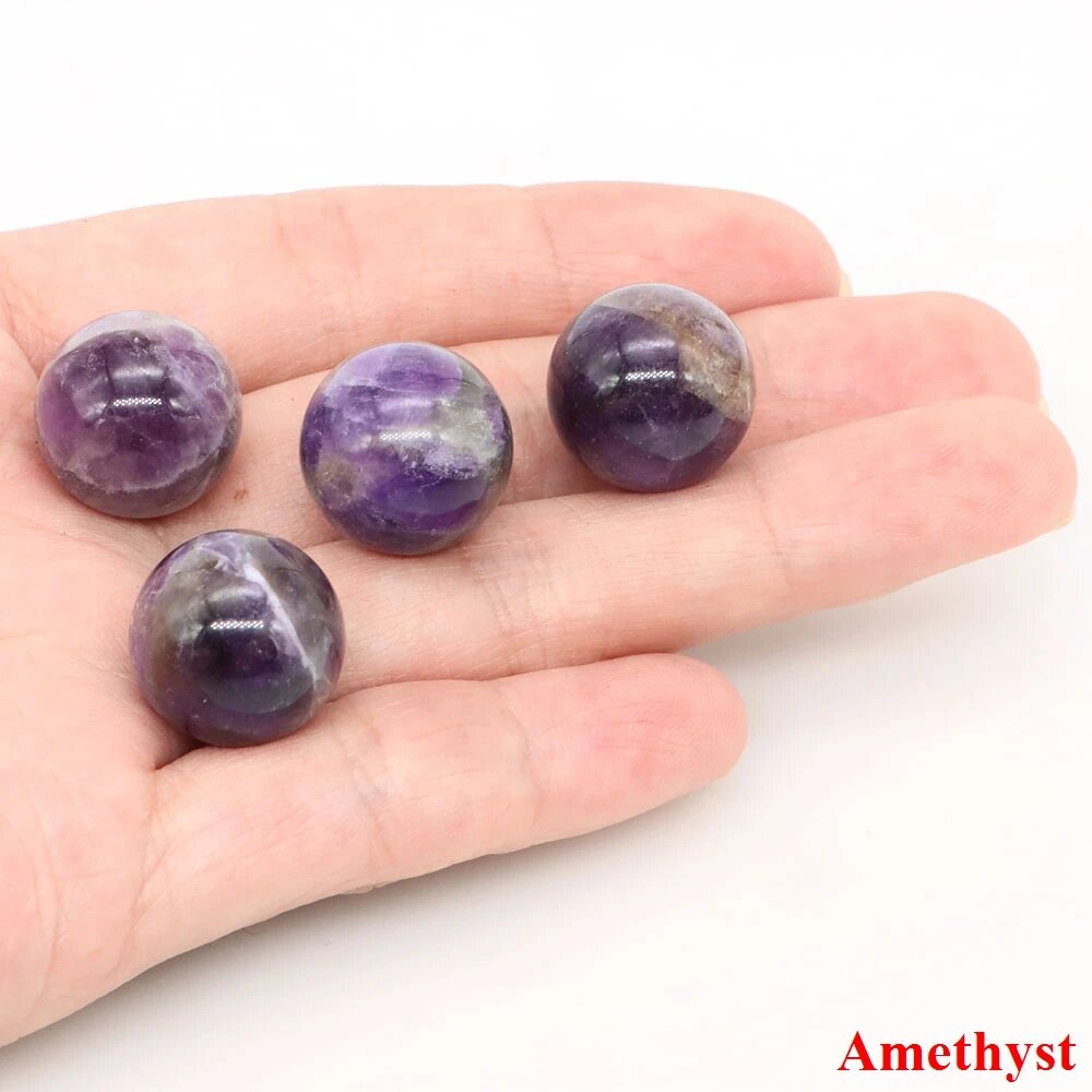 Хрустальная сфера Аметист Обсидиан 16 мм Фиолетовый, 1 PC, Amethyst