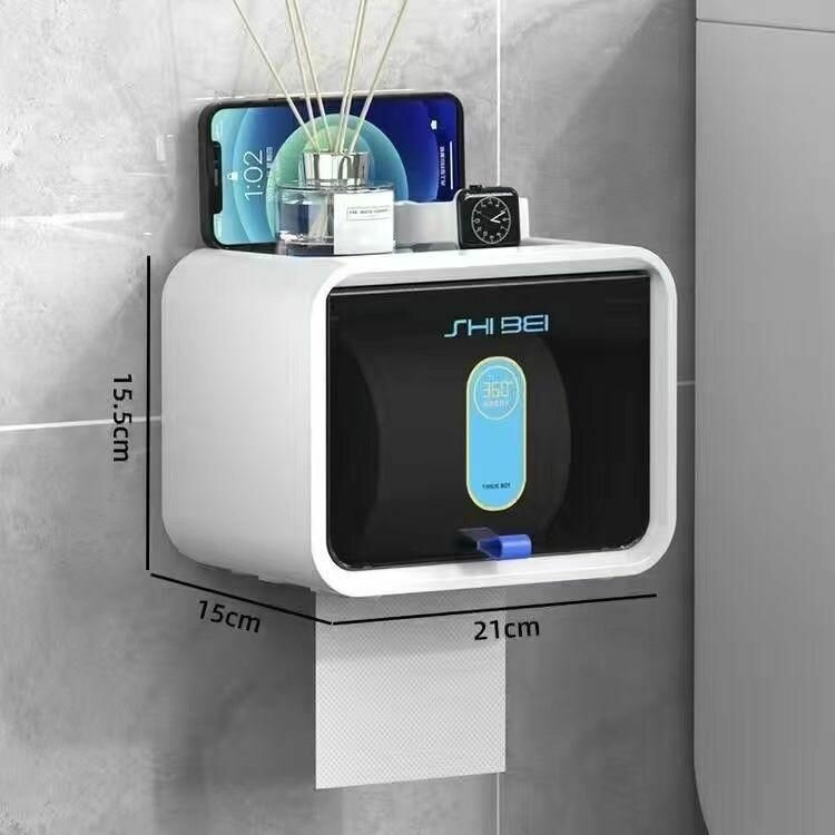 Держатель для туалетной бумаги, органайзер для ванной комнаты и туалета/коробка для салфеток Размер: 21*15*23 см