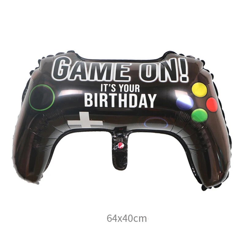 Черный воздушный шар "Game On! It's Your Birthday"