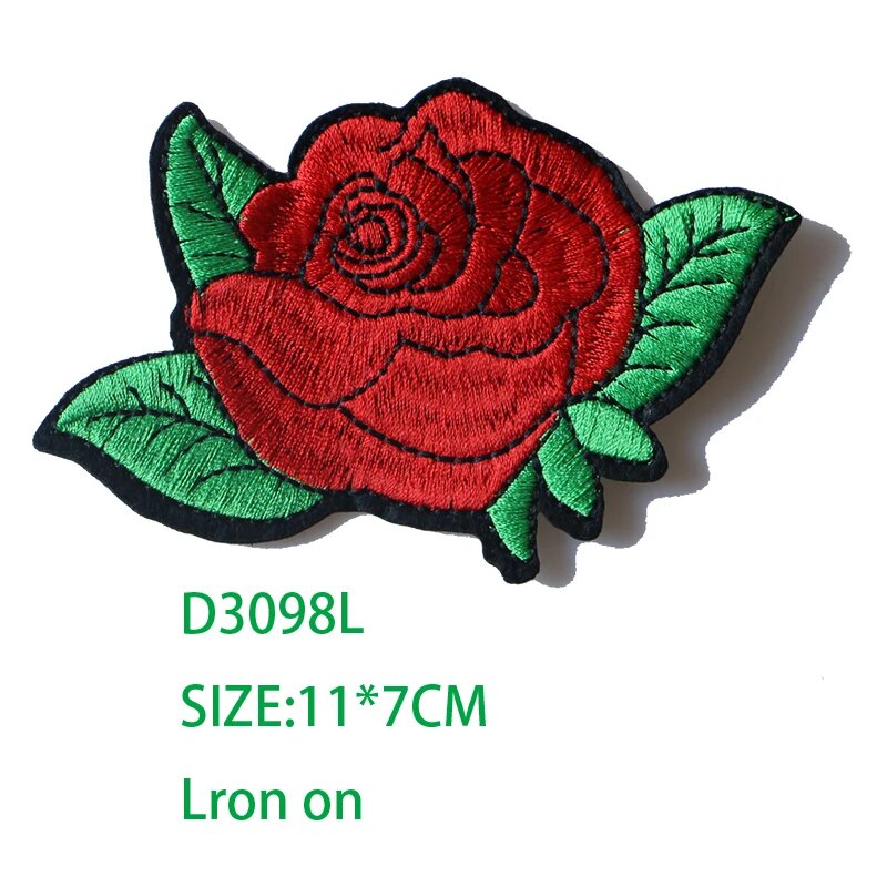 Термоклейкие нашивки цветы розы D3098L