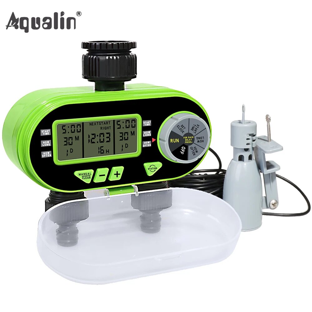 Электромагнитный клапан Aqualin 21060 с таймером и датчиком дождя