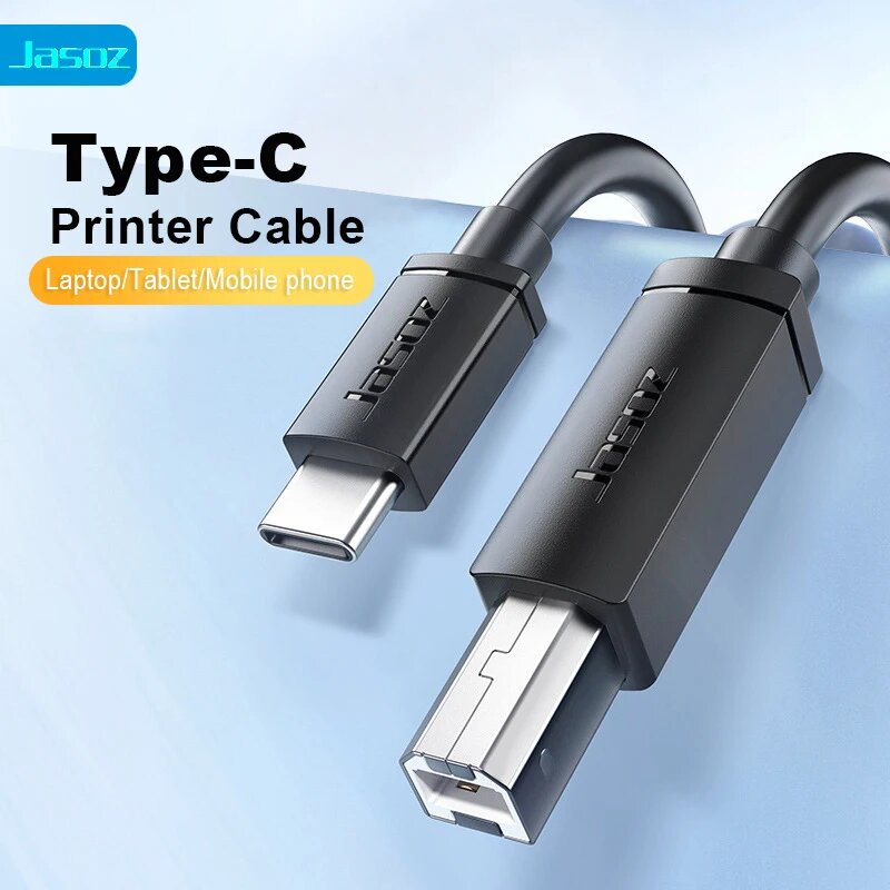 Jasoz USB Type C - USB B 2.0, 2m — фото 1