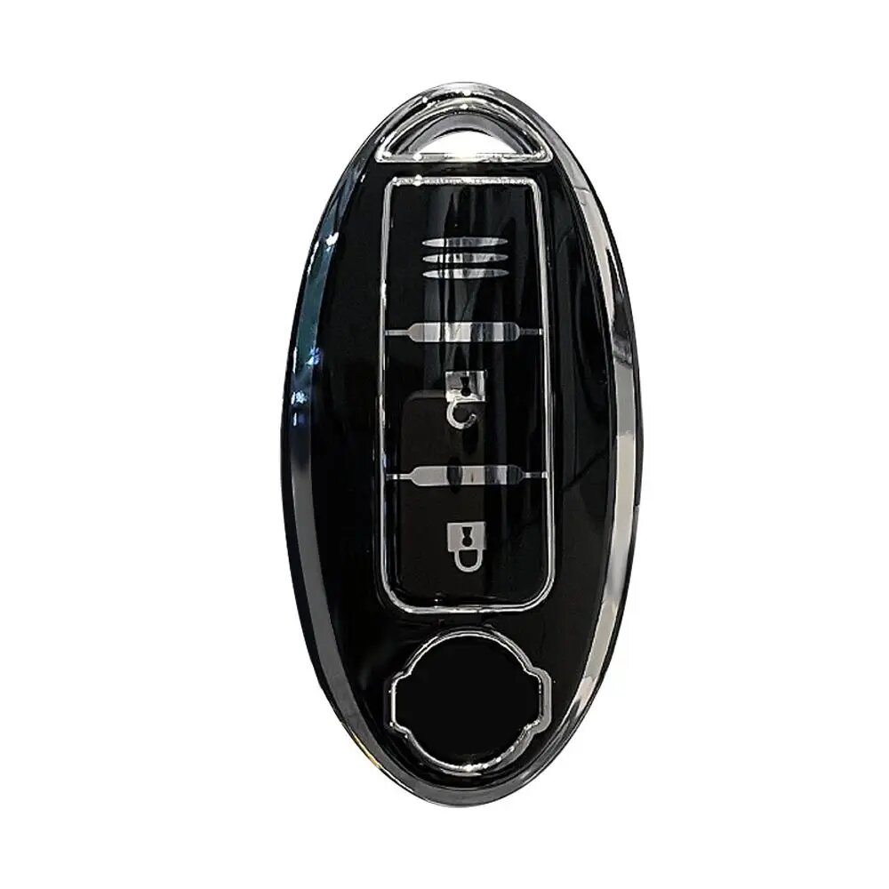Автомобильный чехол для ключа для Nissan/Qashqai/X-Trail T32/Infiniti /Juke J10 J11/Kicks/Tiida/Pathfinder Black