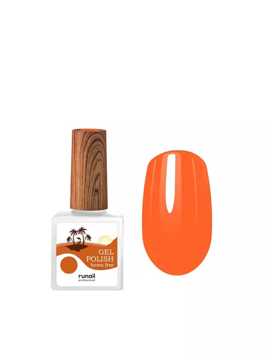 Гель-лак RuNail Professional Gel polish (hema free) № 8586, оранжевый 10 мл