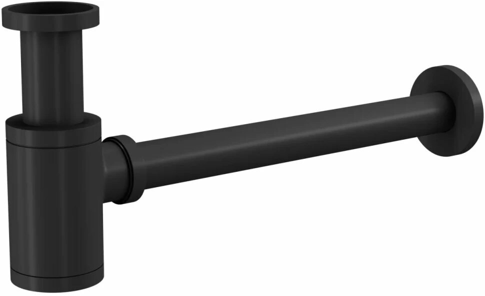 Сифон для раковины D&K DC907425 1 1/4"-32, черный матовый