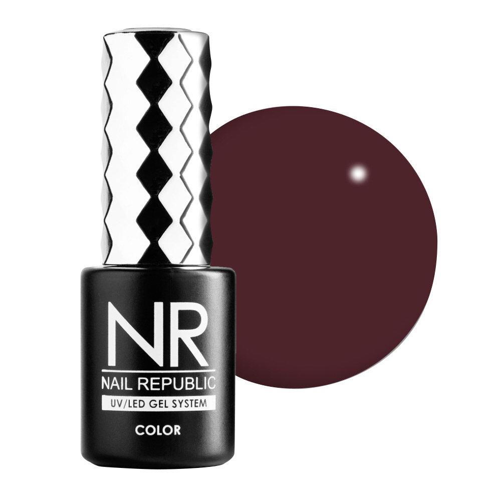 Гель-лак для ногтей Nail Republic №058, Горький шоколад, 10 мл