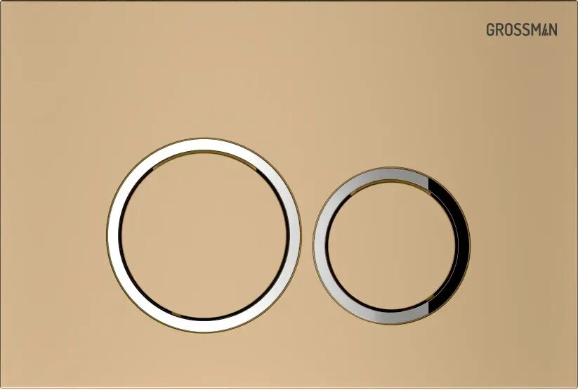 Унитаз Grossman Falcon 97.4441S.01.310 с инсталляцией и золото матовой кнопкой смыва