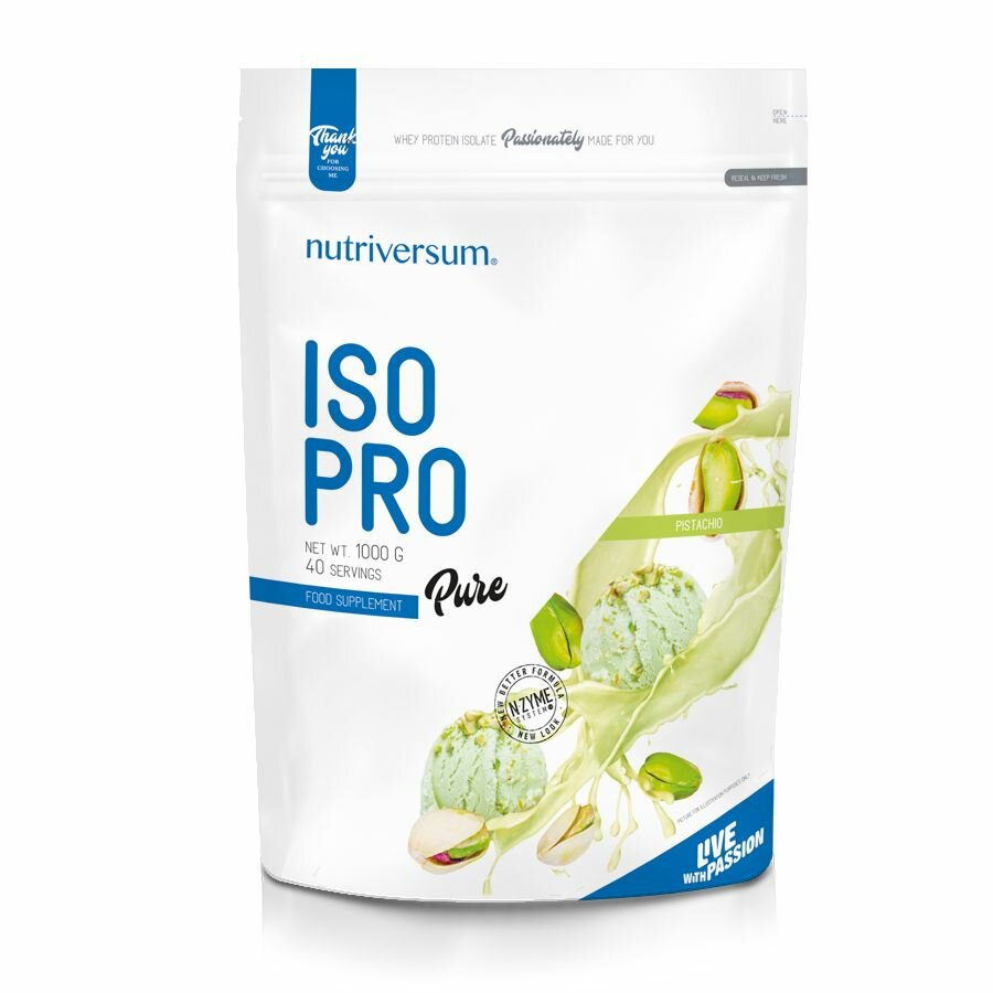 Nutriversum Протеин Pure ISO PRO 86% фисташка 1000 г