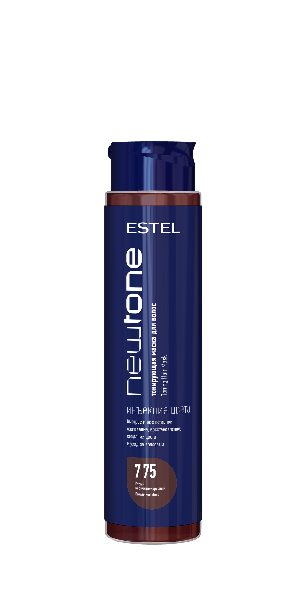 Маска ESTEL Haute Couture Newtone Маска для волос оттенок 7/75 Русый коричнево-красный, 400мл, бутылка