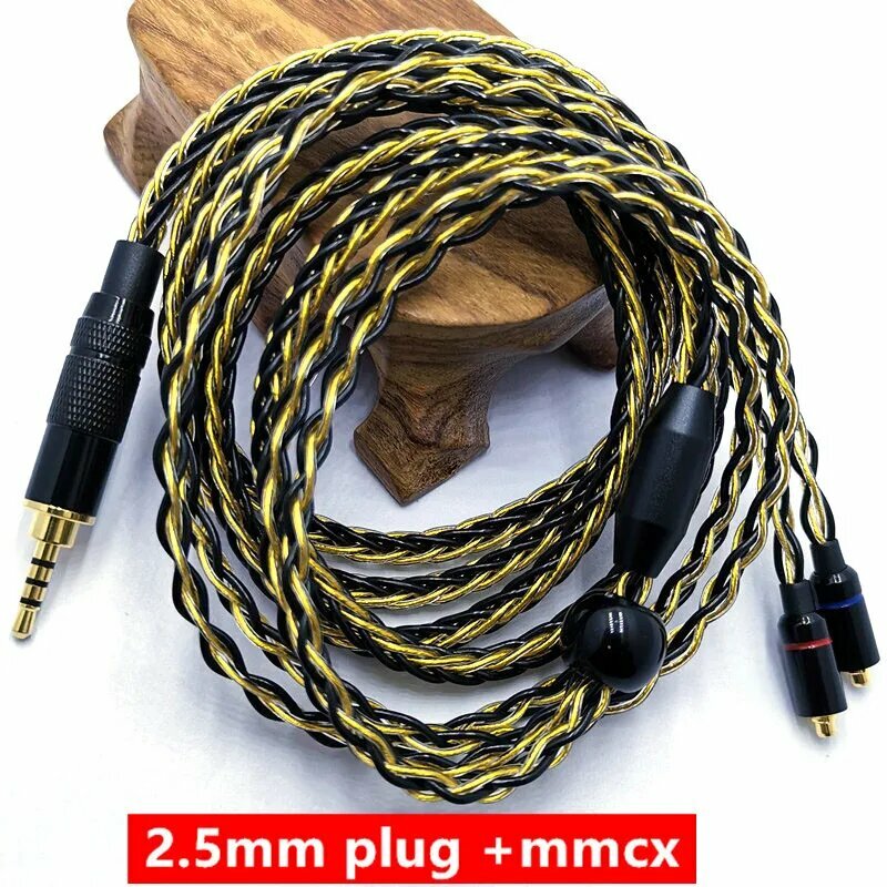 RYGMR кабель для наушников MMXC 1,2 м 3,5/2,5/4,4 мм RY-C2 mmcx 2.5mm