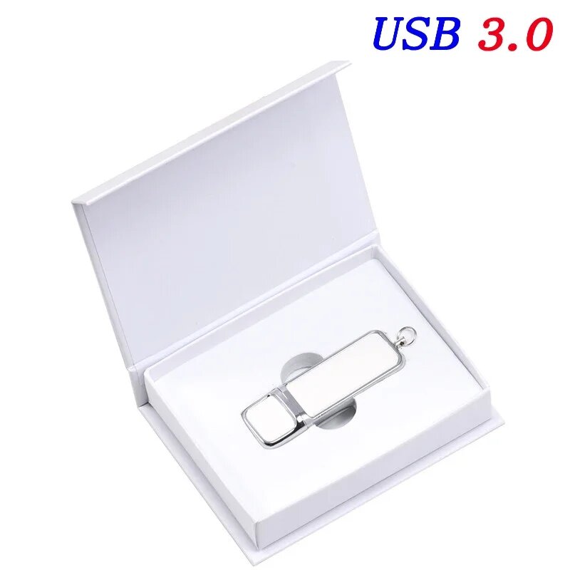 JASTER Кожаный флэш-накопитель USB3.0 4-128 ГБ 4GB, With white box-W