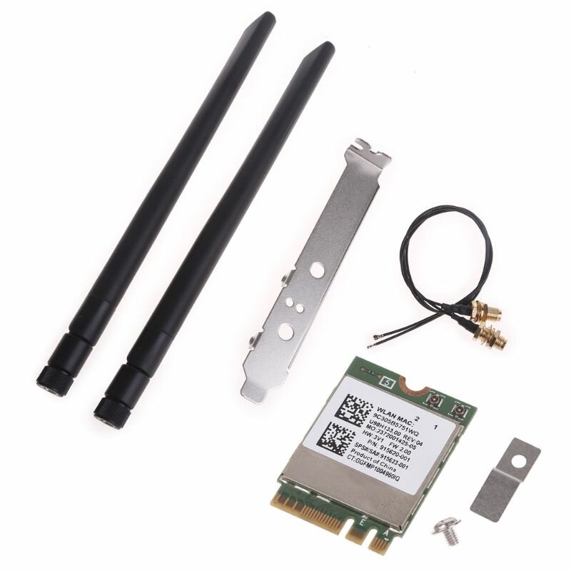 RTL8822BE HP NIC, внешняя антенна с перегородкой