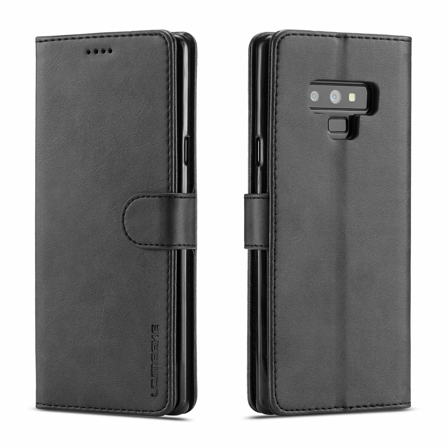 Кожаный чехол-книжка LCIMEEKE / MyPads для Samsung Galaxy Note 9 (Самсунг Галакси Ноут 9) с визитницей из экокожи