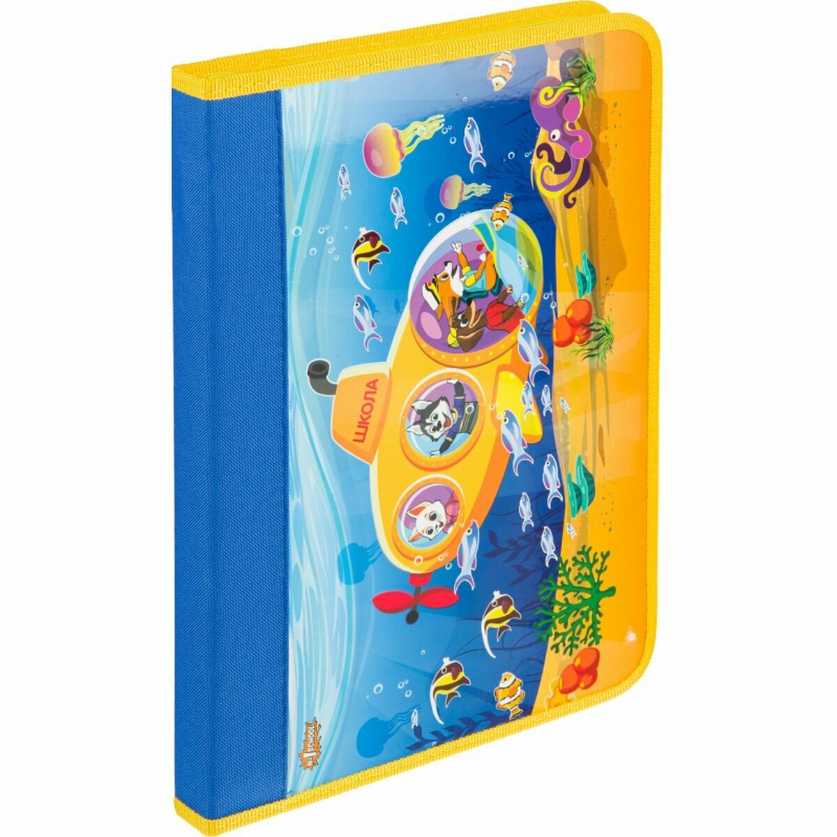 Папка для труда 1 отделение, А4 Комус Класс Шустрики, на молнии