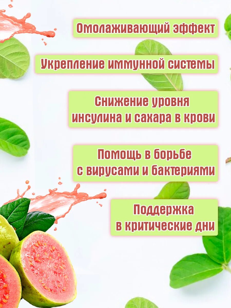 Травяной чай КинЗА-за! Гуавы лист, чай без ароматизаторов и усилителей вкуса, 100 гр — фото 1