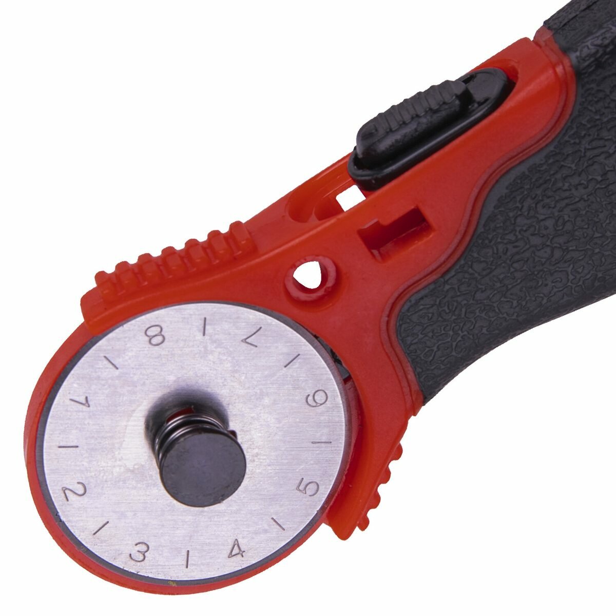 Нож раскройный роликовый 28мм Brauberg, круглое лезвие, резиновые вставки (238089), 24шт.