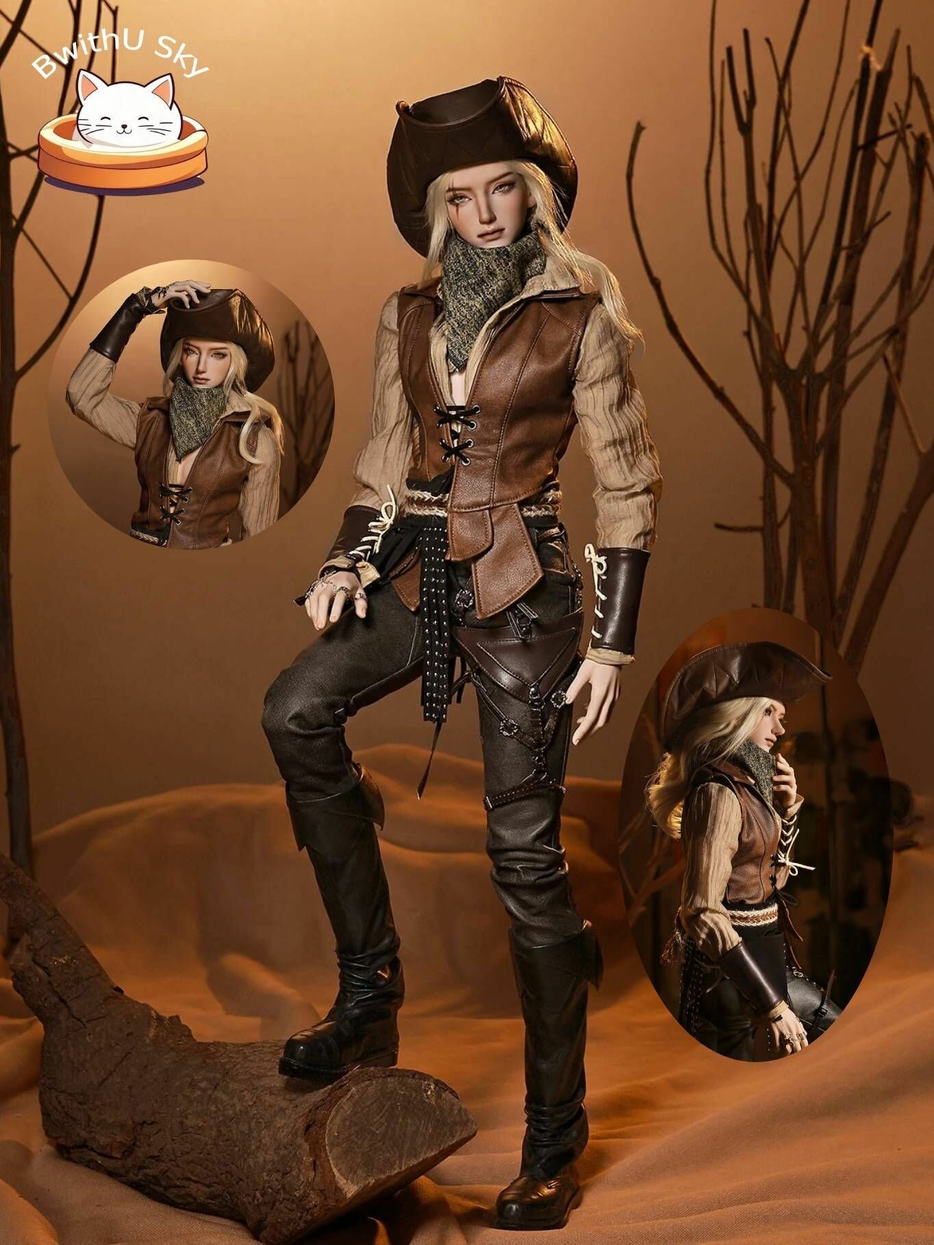 BwithU Mavis 1/3 BJD Joshua Body Рыцарь Пустыни Следопыт, райдеры, Шарнирные куклы в западноевропейском стиле